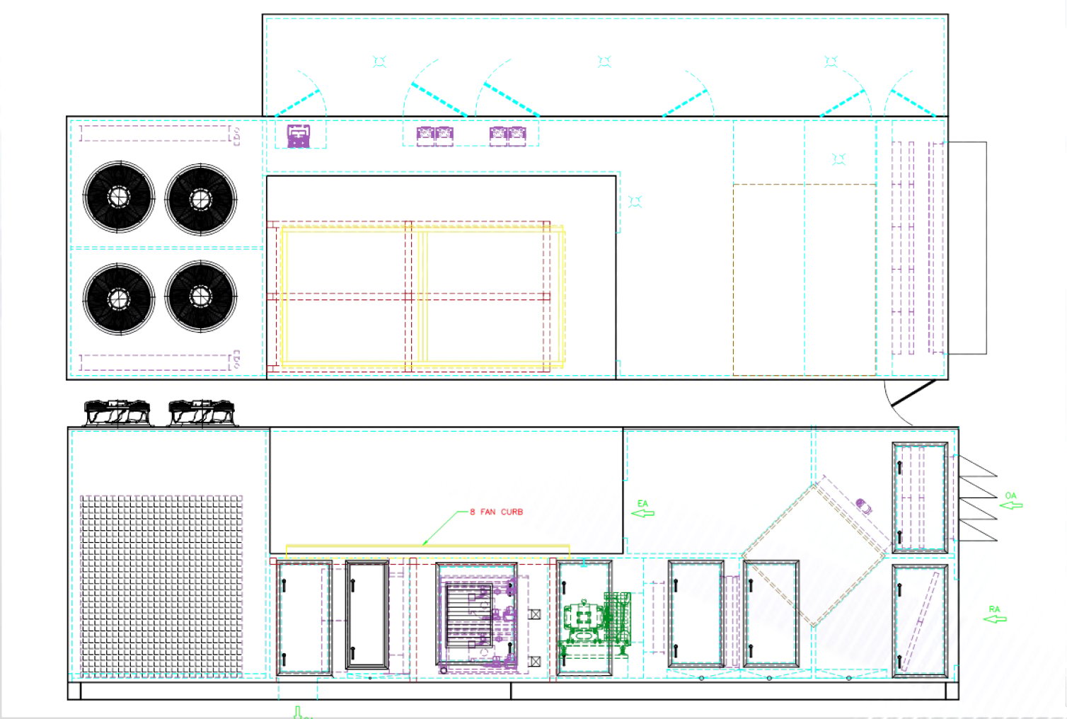 Custom ERV with High Plume Exhaust Fans