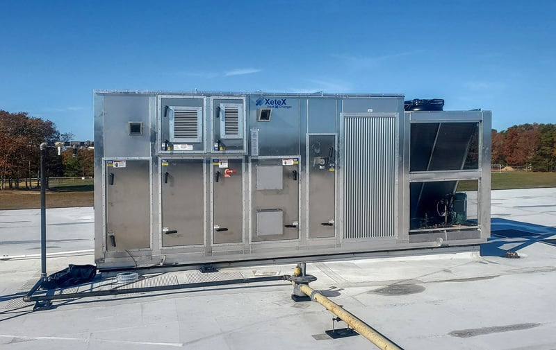 Custom Air Handler with Packaged DX and Multi-zone Dampers for School