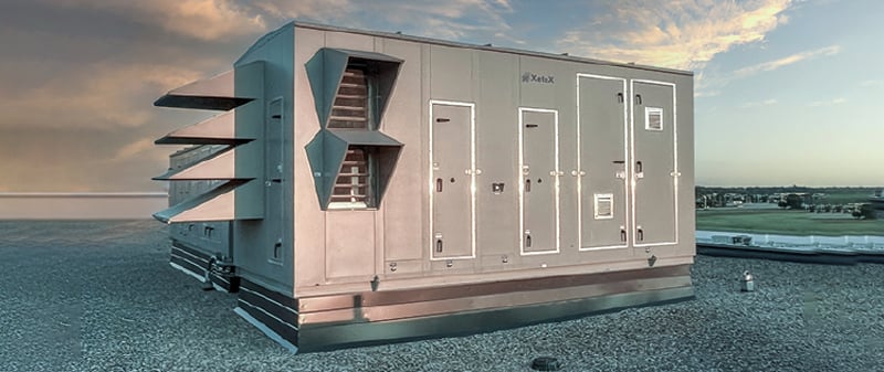 Custom DOAS with Energy Wheel, Packaged DX and Water Source Heat Pump
